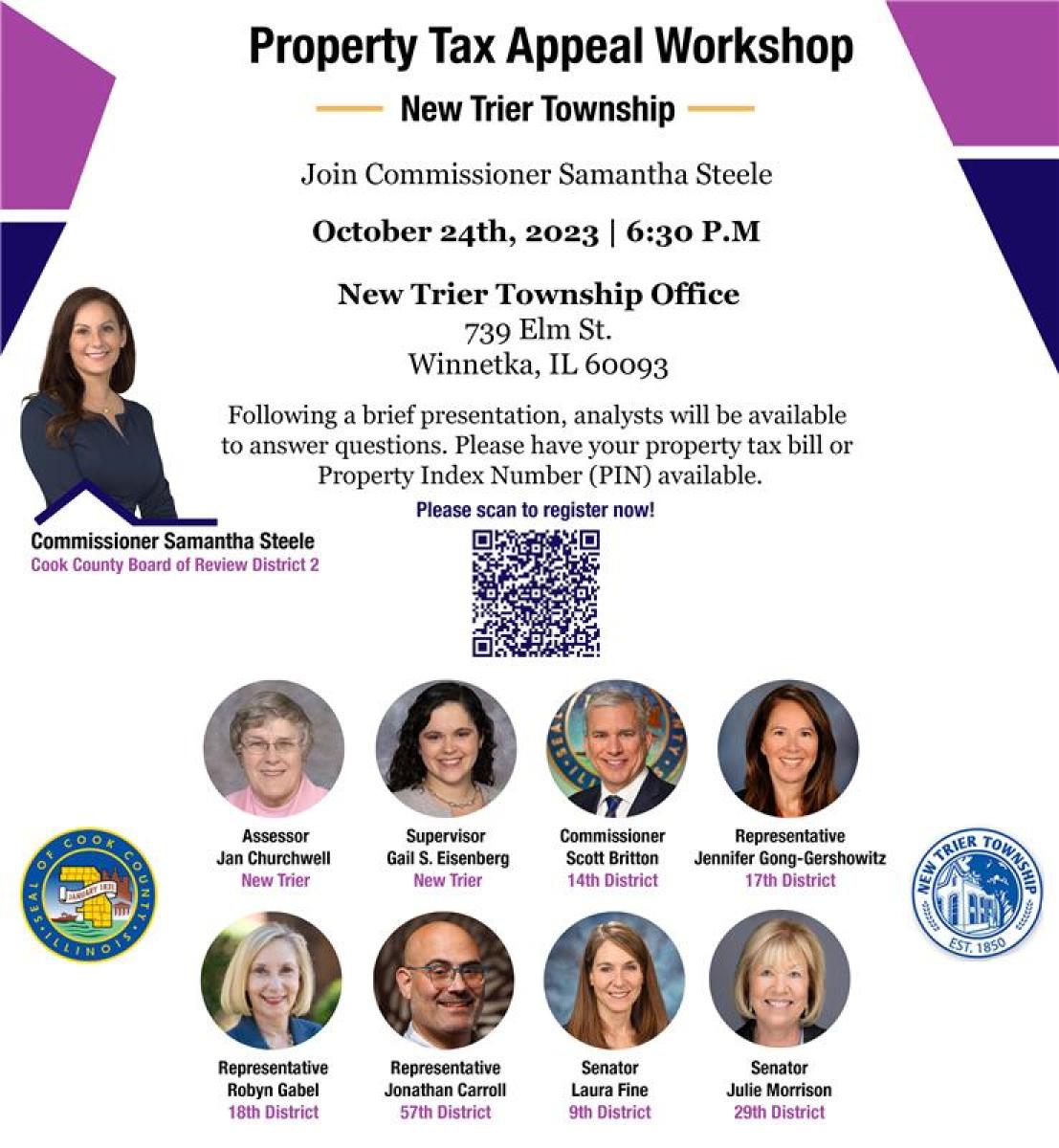 New Trier Township Property Tax Workshop, Hosted by Commissioner ... New Trier Township Property Tax Workshop, Hosted by Commissioner ...